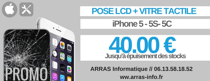 Bannière Promo iPhone 5 | Arras informatique et Mobile
